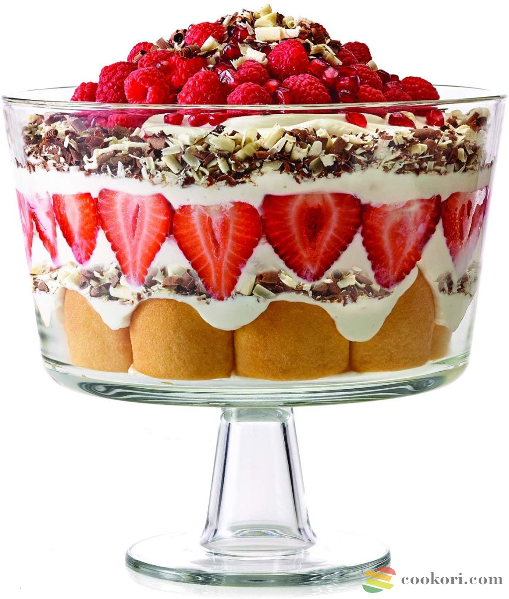 Palladio talpas üvegtál (trifle tál)