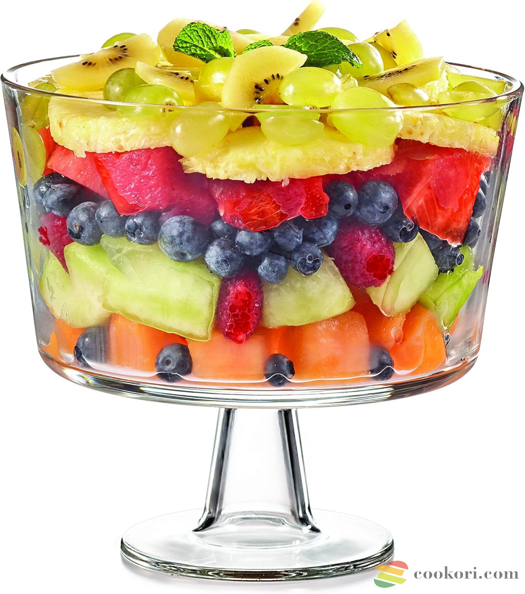 Palladio talpas üvegtál (trifle tál)