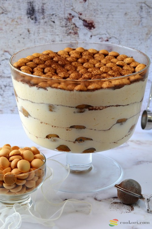 Palladio talpas üvegtál (trifle tál)